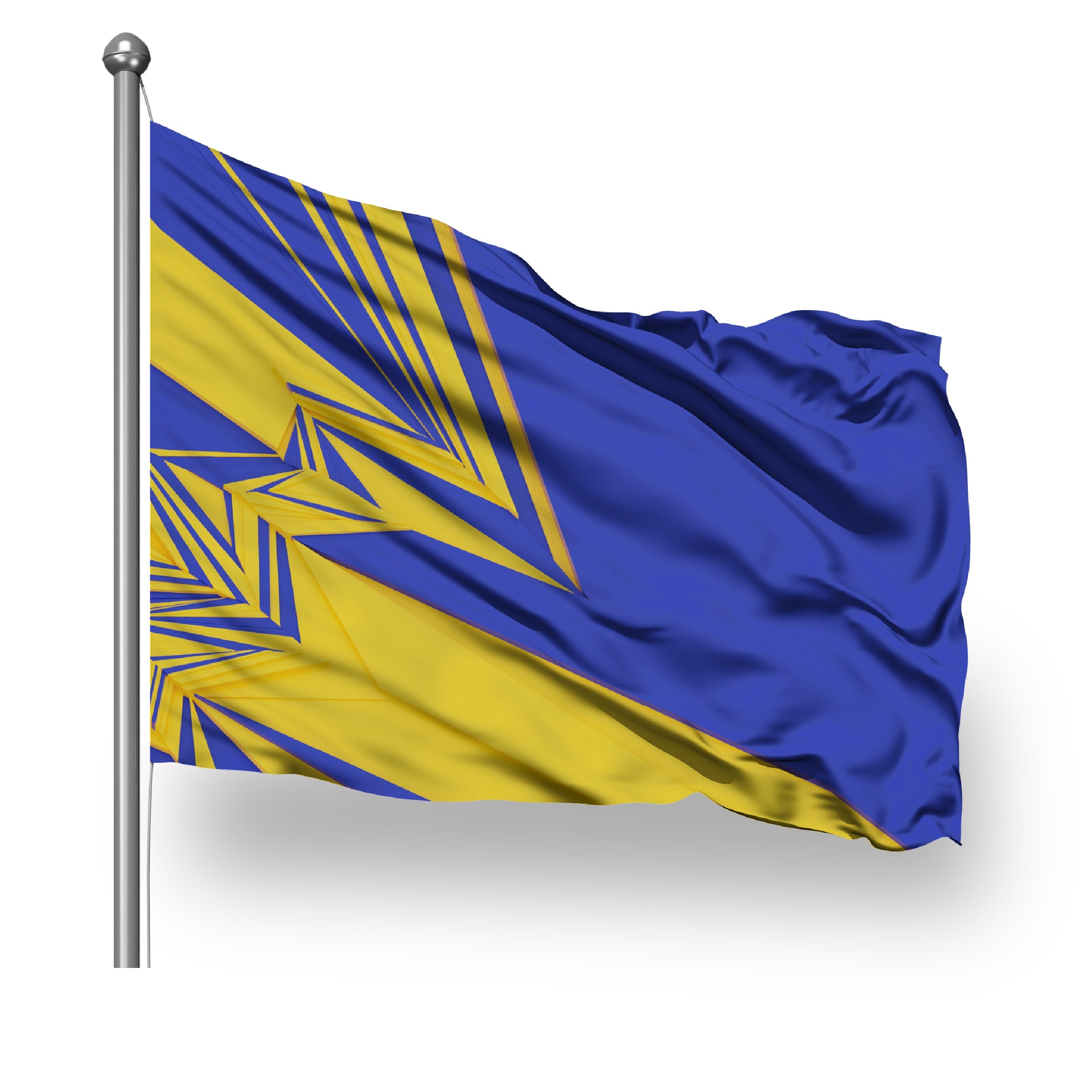 Digitally Printed Flag, Double Sided, 1200mm x 3000mm, with rope & tog ...